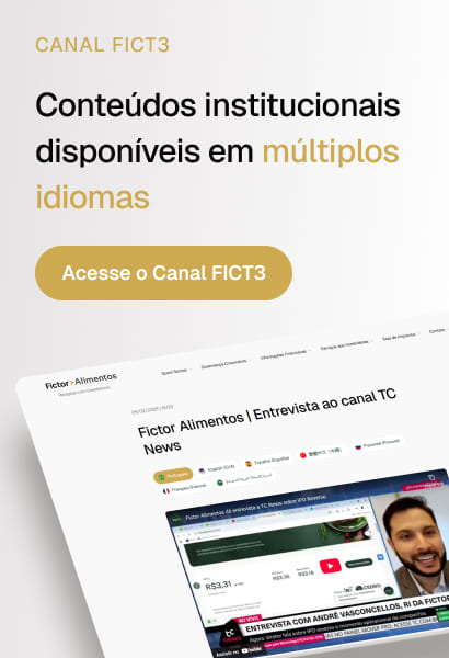 Fictor Alimentos | Relações com Investidores | FICT3 Fictor Alimentos ...